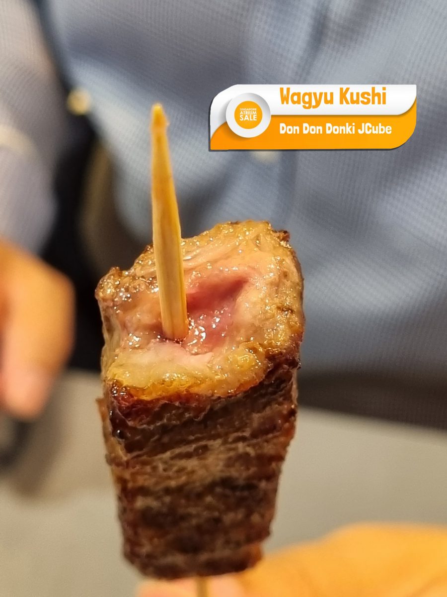 Don Don Donki has melt-in-the-mouth Wagyu Kushi made with 100% ...