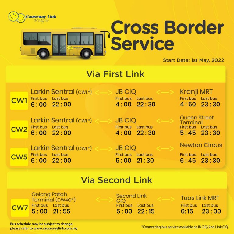 Causeway Link in Bugis to offer 24-hour Cross Border Bus Service from ...