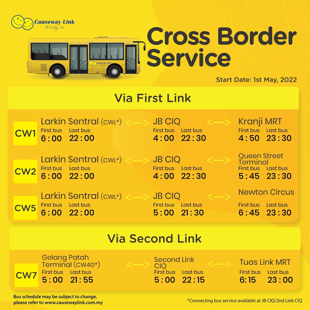 Causeway Link in Bugis to offer 24-hour Cross Border Bus Service from ...