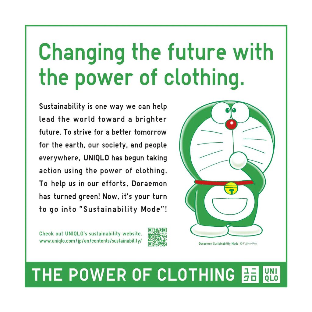 UNIQLO S'pore launching Green "Sustainability Mode" Doraemon Plushie ...