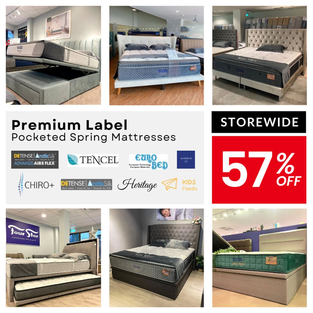 Four Star NDP Clearance Sale in Kallang has 57% OFF lots of mattresses ...
