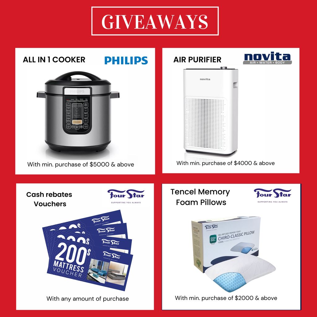 Four Star NDP Clearance Sale in Kallang has 57% OFF lots of mattresses ...