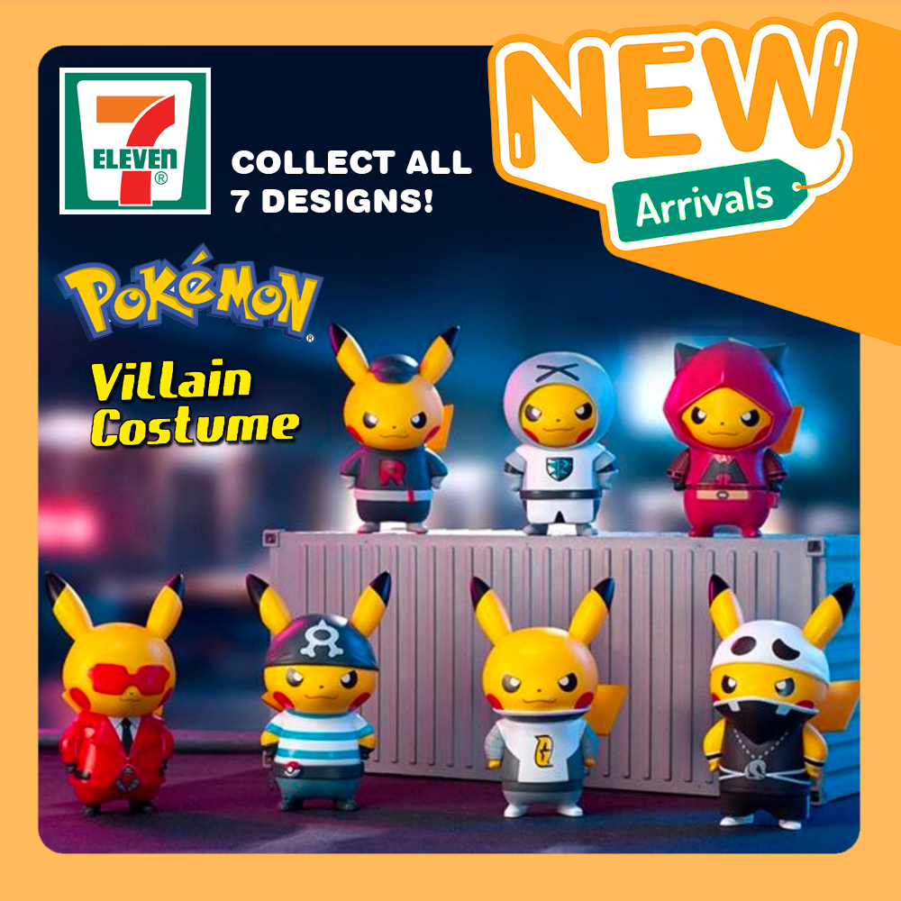 7-Eleven S'pore selling Pikachu Figurines in Villain Costumes, has 7 ...