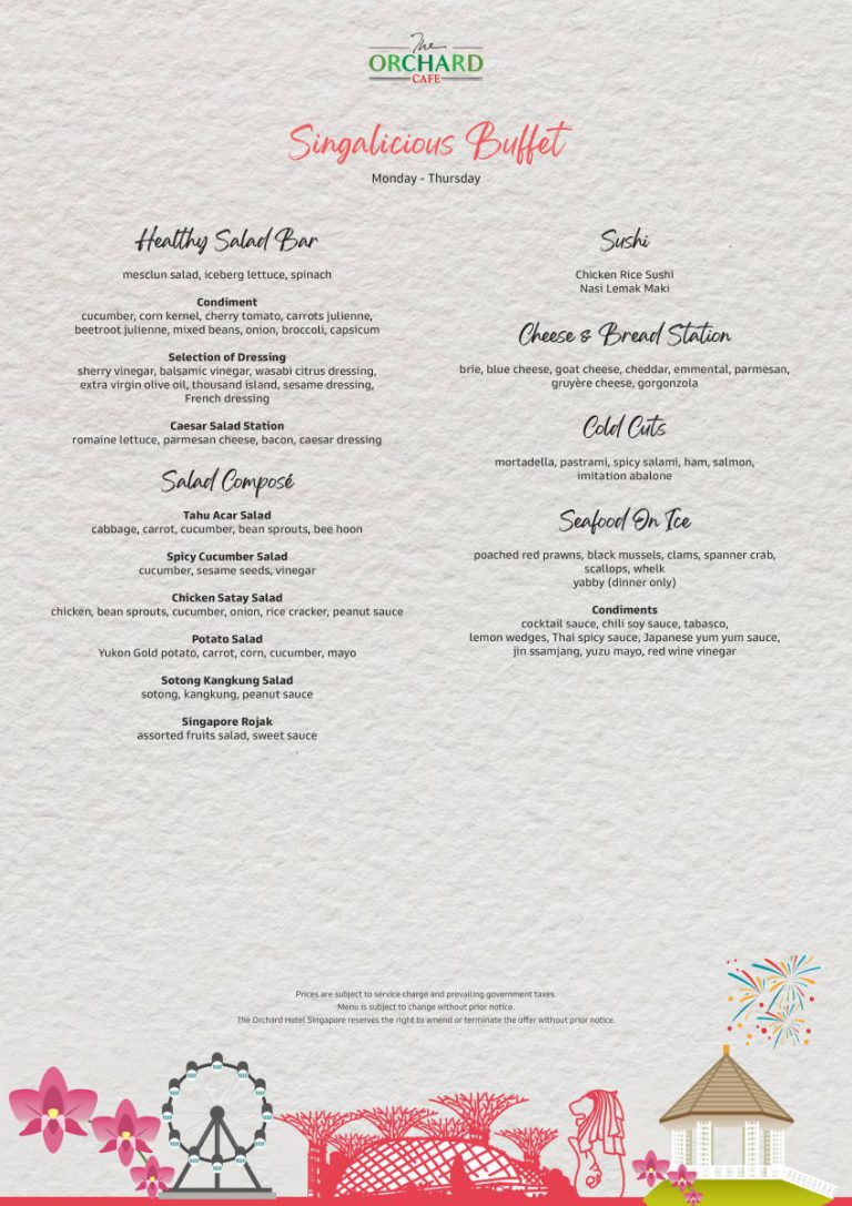 Buffet Restaurant in Orchard Hotel has 1-FOR-1 Weekday Promotion with ...
