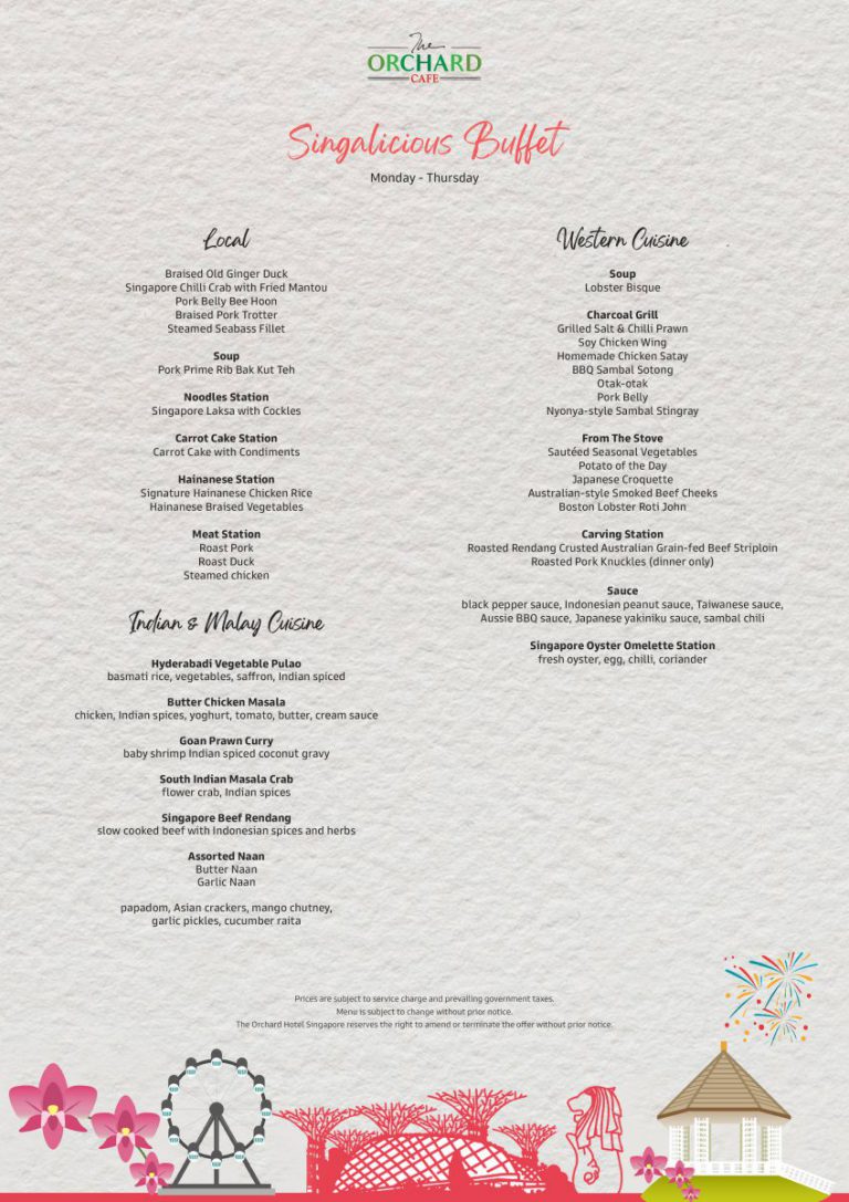 Buffet Restaurant in Orchard Hotel has 1-FOR-1 Weekday Promotion with ...
