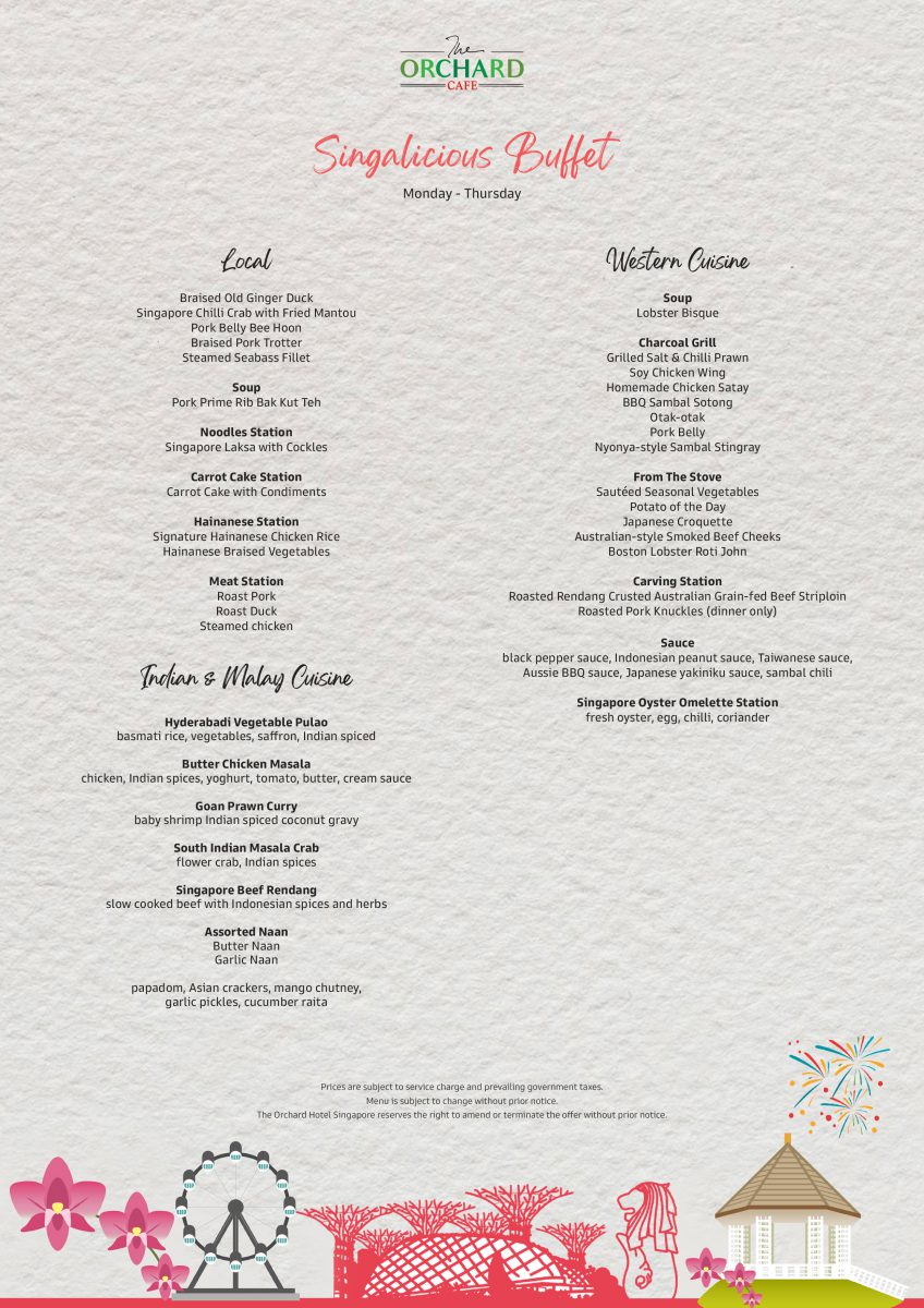 Buffet Restaurant in Orchard Hotel has 1-FOR-1 Weekday Promotion with ...