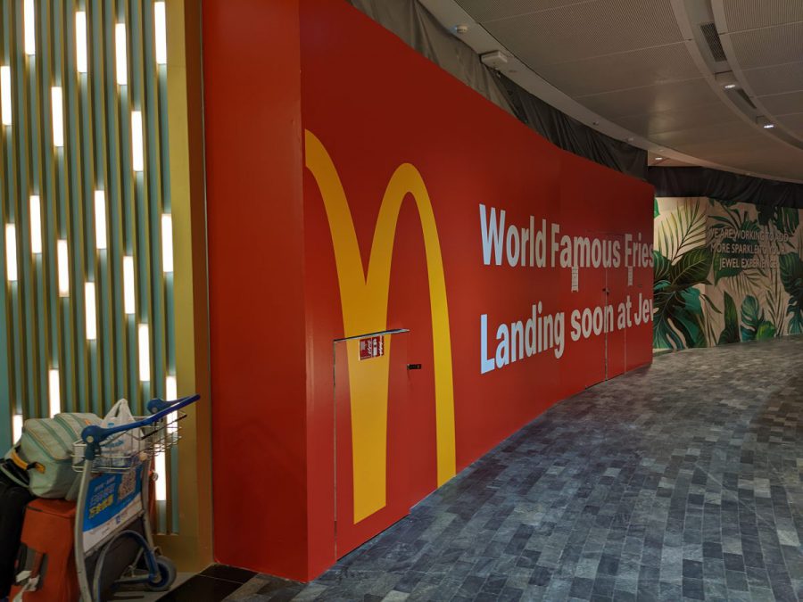 McDonald's new outlet in Jewel Changi Airport under renovation, could ...