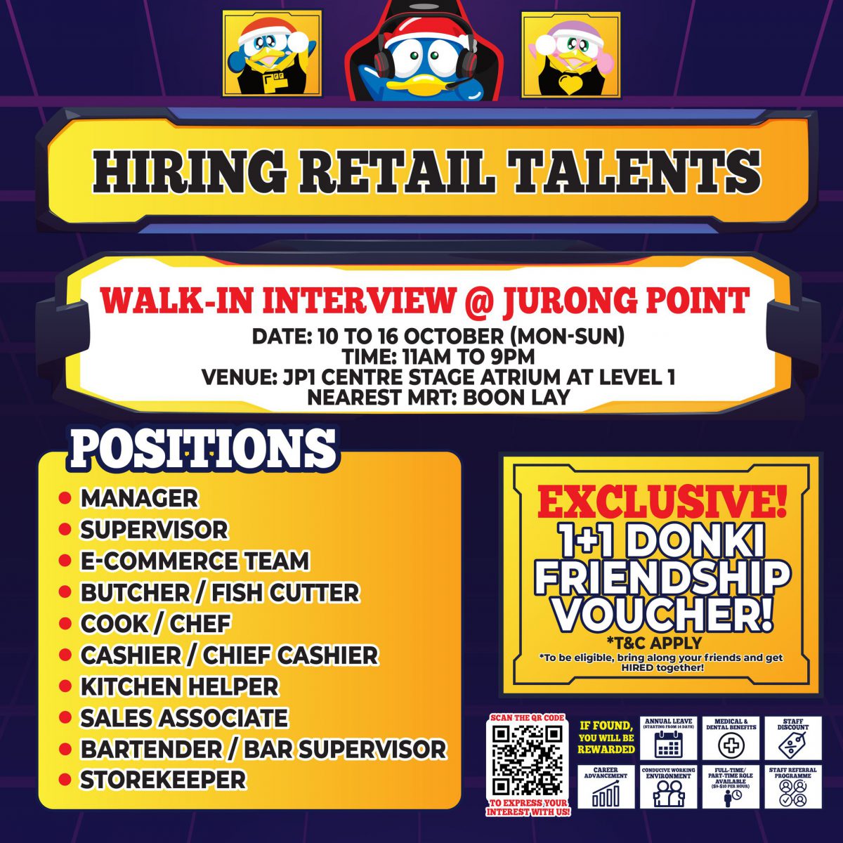 Don Don Donki hiring lots of positions for upcoming Jurong Point outlet ...