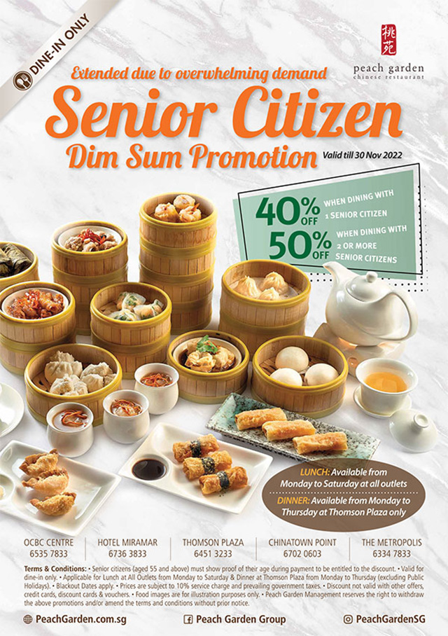 Peach Garden has 50% OFF Dim Sum Promotion at all outlets till Nov 30 ...