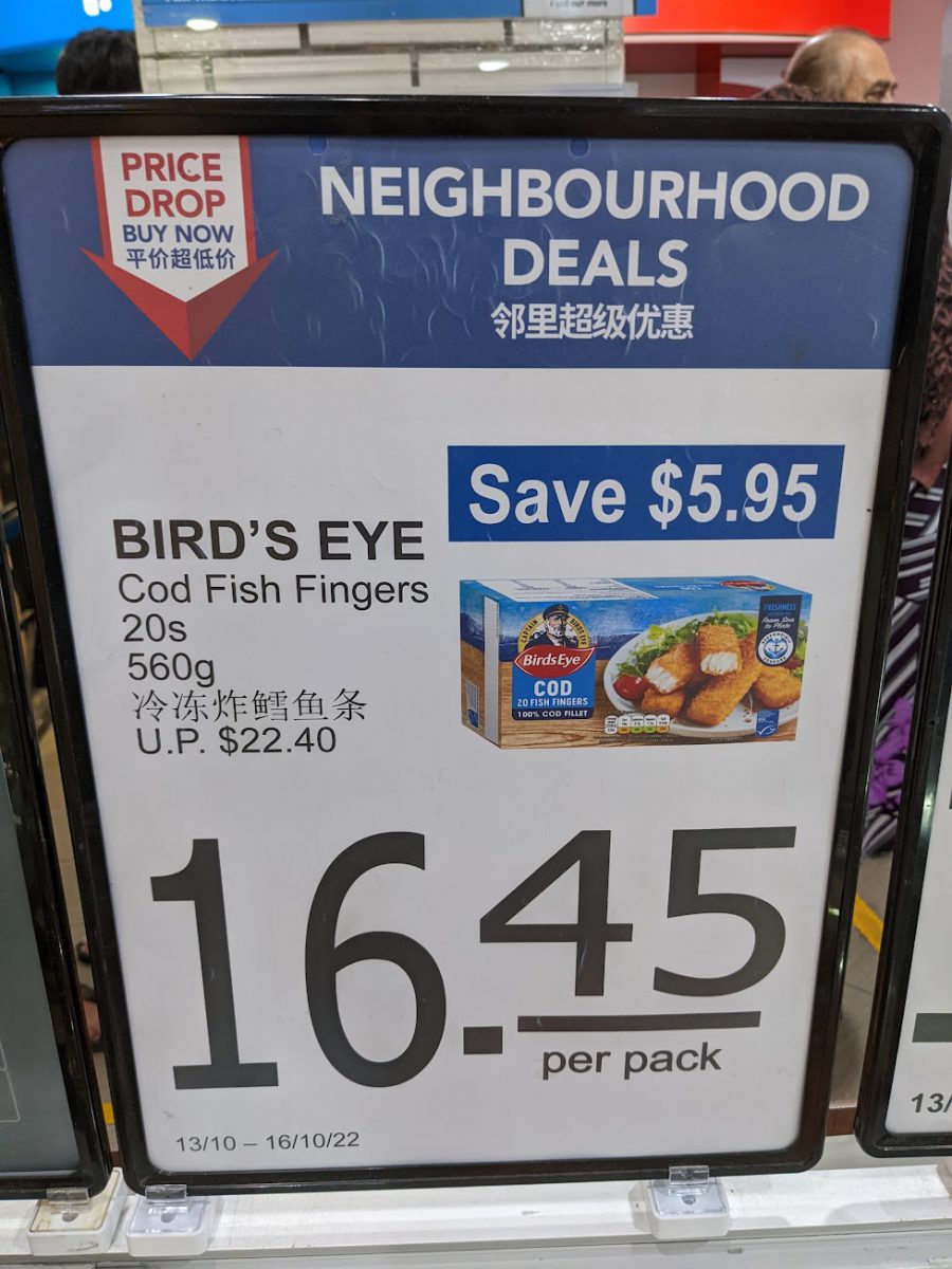 FairPrice selling 20pc Bird's Eye Cod Fish Fingers at 26% OFF till Oct ...