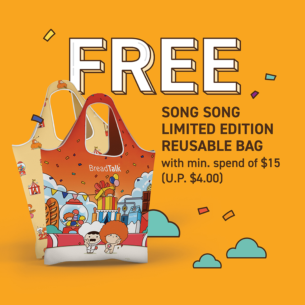 BreadTalk giving FREE Limited Edition 'Song Song' Reusable Bags till ...
