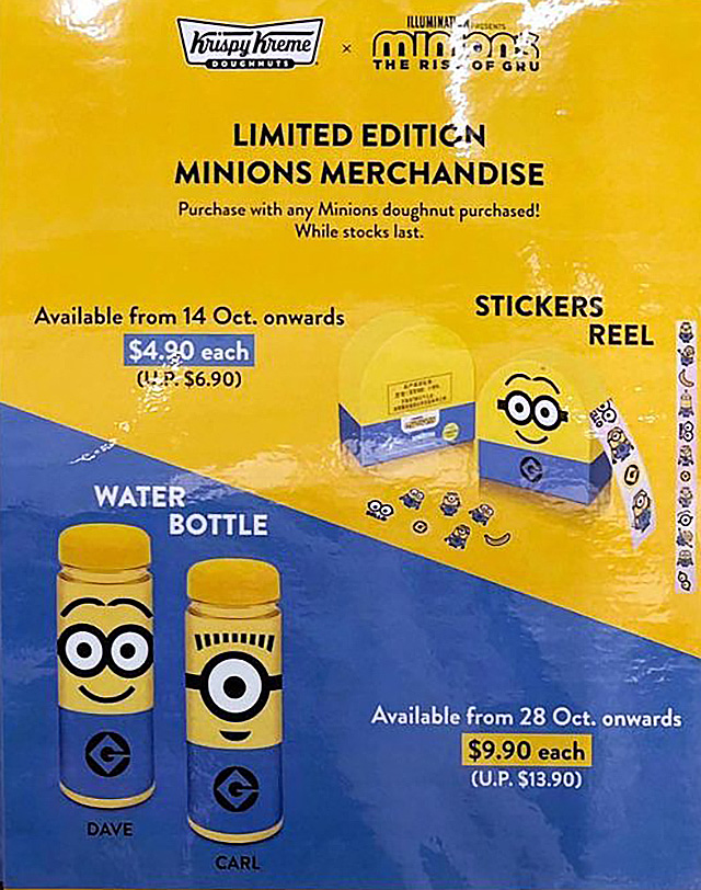 Krispy Kreme S'pore has Banana-glazed Minions Doughnuts with Chocolate ...