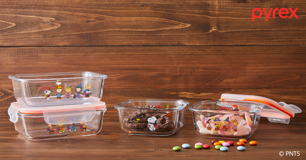 Corelle S'pore selling Halloween-themed 8pc Pyrex Snoopy Glass Storage ...
