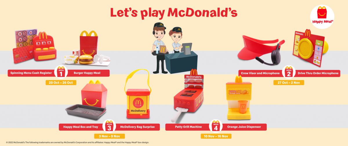 McDonald's S'pore has "Let's Play McDonald's" Happy Meal Toys that lets ...
