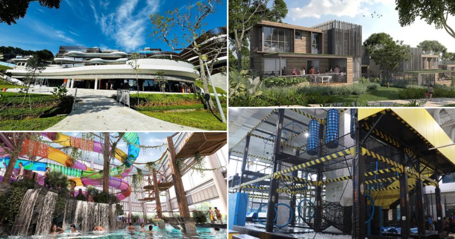 HomeTeamNS Bedok Reservoir opens with S'pore Longest Water Slide, Giant ...