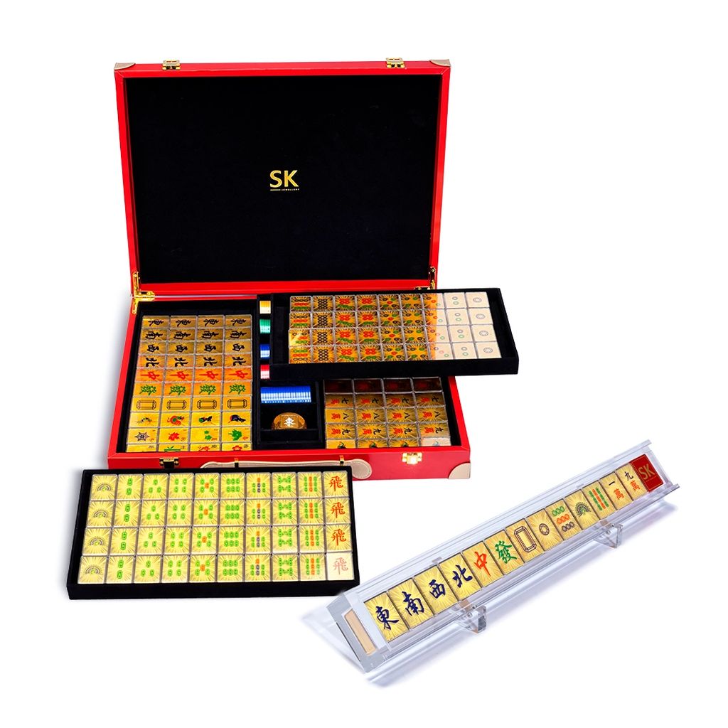 SK Jewellery selling Limited Edition 999 Pure Gold Mahjong Set to ...