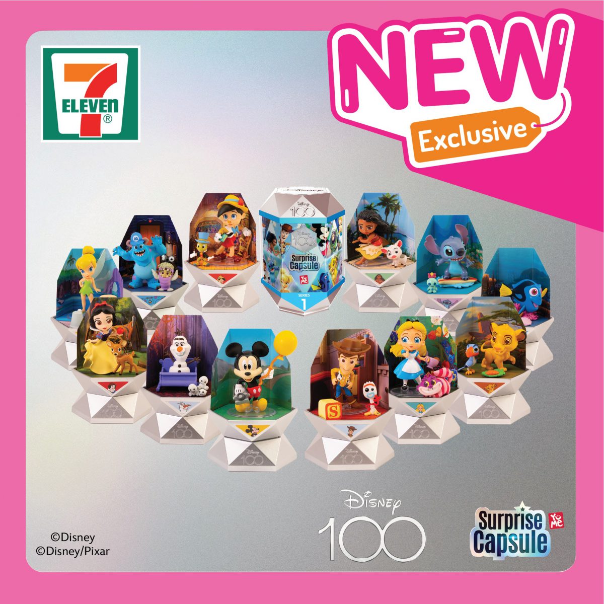 7-Eleven selling Disney 100 Surprise Capsules in S'pore stores, has 14 ...