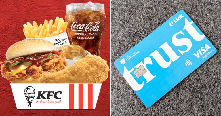 KFC S'pore offers 50% OFF BBQ Cheese Zinger Box with Trust Card, pay ...