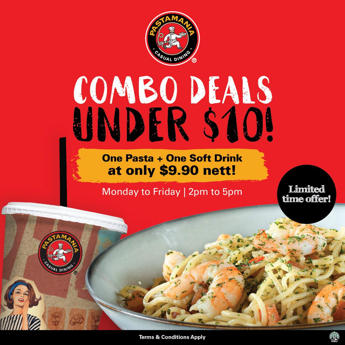 PastaMania to offer Pasta & Soft Drink Combo for $9.90 from Feb 1, has ...