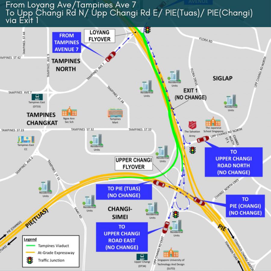 Tampines Viaduct offering direct link to PIE (Tuas) and Upper Changi Rd ...