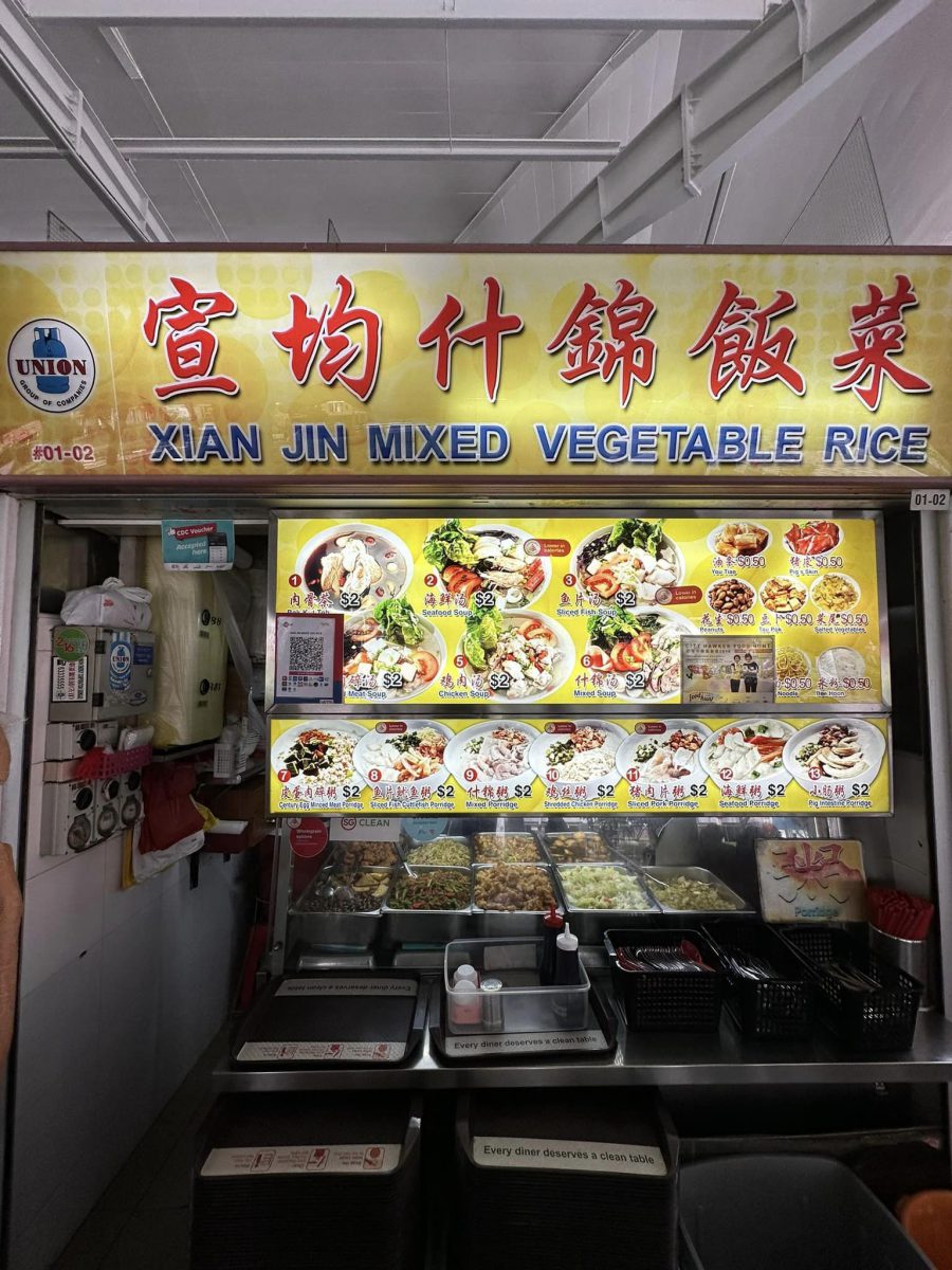 Mix Veg Rice Stall in Bedok Hawker Centre lets you choose any 3 dishes ...