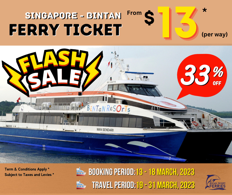 Bintan Resort Ferries to offer S$13 Ticket Flash Sale from Mar 13 - 18 ...