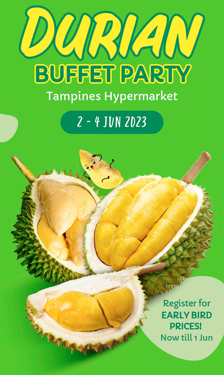 Giant Tampines Hypermarket has all-you-can-eat Durian Buffet on MSW ...