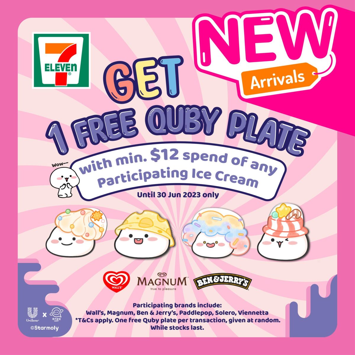 7-Eleven is giving FREE Quby Plates with ice cream purchase till Jun 30 ...