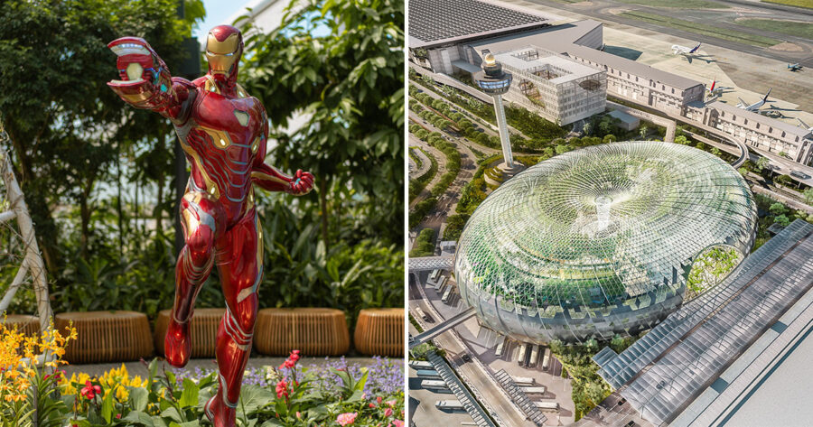 Jewel Changi Airport's Canopy Park has life-sized displays of Marvel ...