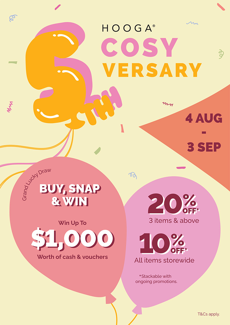 S'pore home decor brand HOOGA celebrates 5th Cosyversary with 20% OFF ...