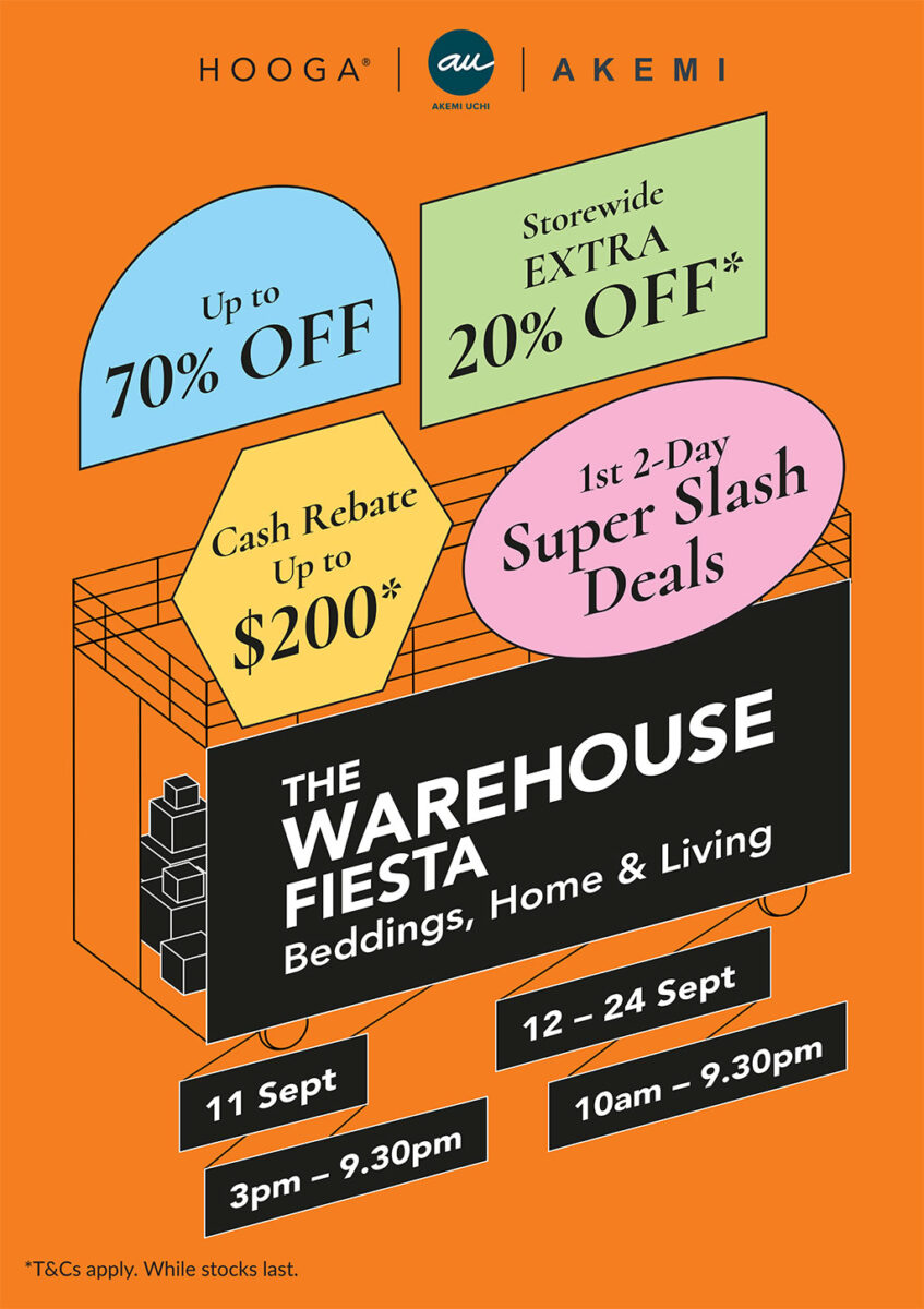 HOOGA Warehouse Fiesta in Westgate Atrium from Sep 11 has up to 70% OFF ...