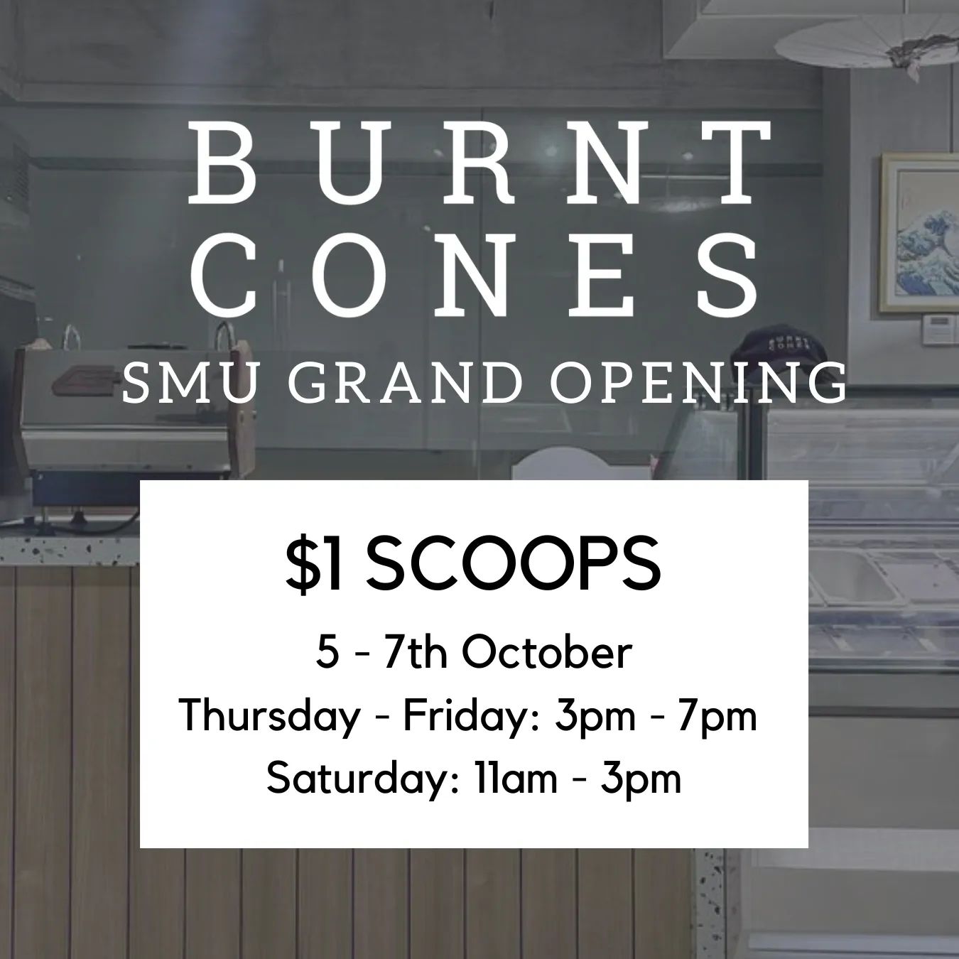Famous Gelato Cafe Burnt Cones has $1 Scoop Opening Promotion at new ...