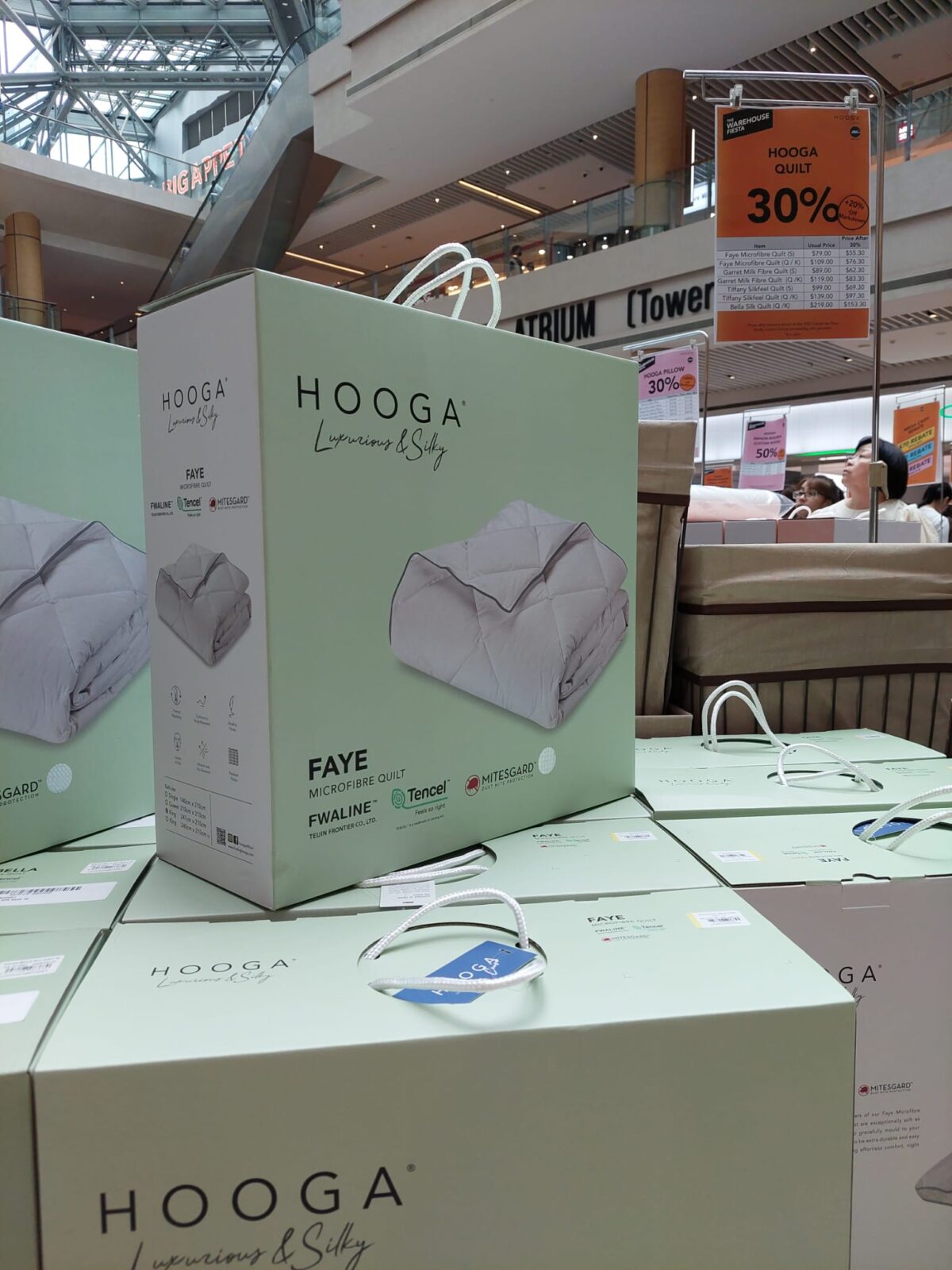 HOOGA Warehouse Sale in Suntec has up to 70% OFF lots of bed linens ...