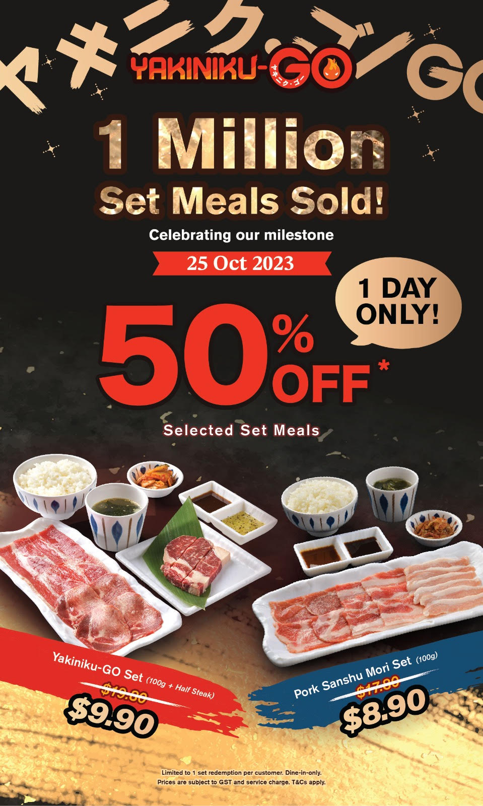 Yakiniku-GO to offer 50% OFF Set Meals from as low as S$8.90 per set at ...