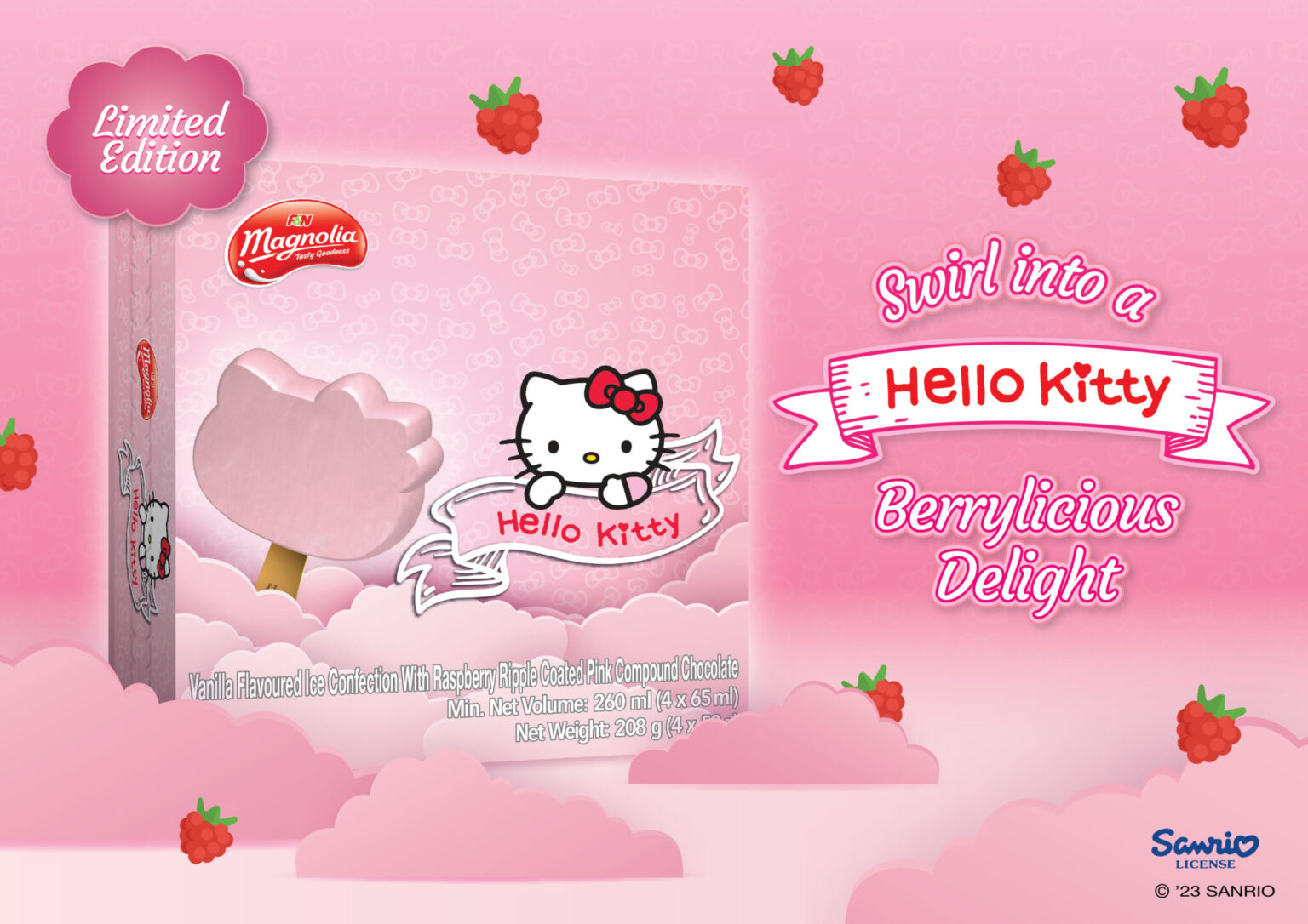 F&N Magnolia launches limited edition Hello Kitty Ice Cream Stick with ...
