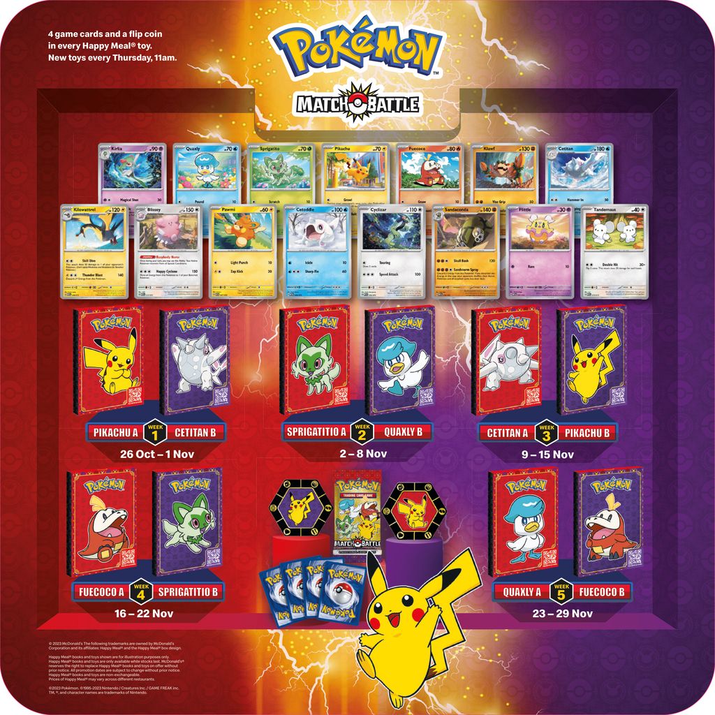 McDonald s S pore Launching Pok mon Match Battle Happy Meal TCG Set On McDonald s S pore Launching Pok mon Match Battle Happy Meal TCG Set On