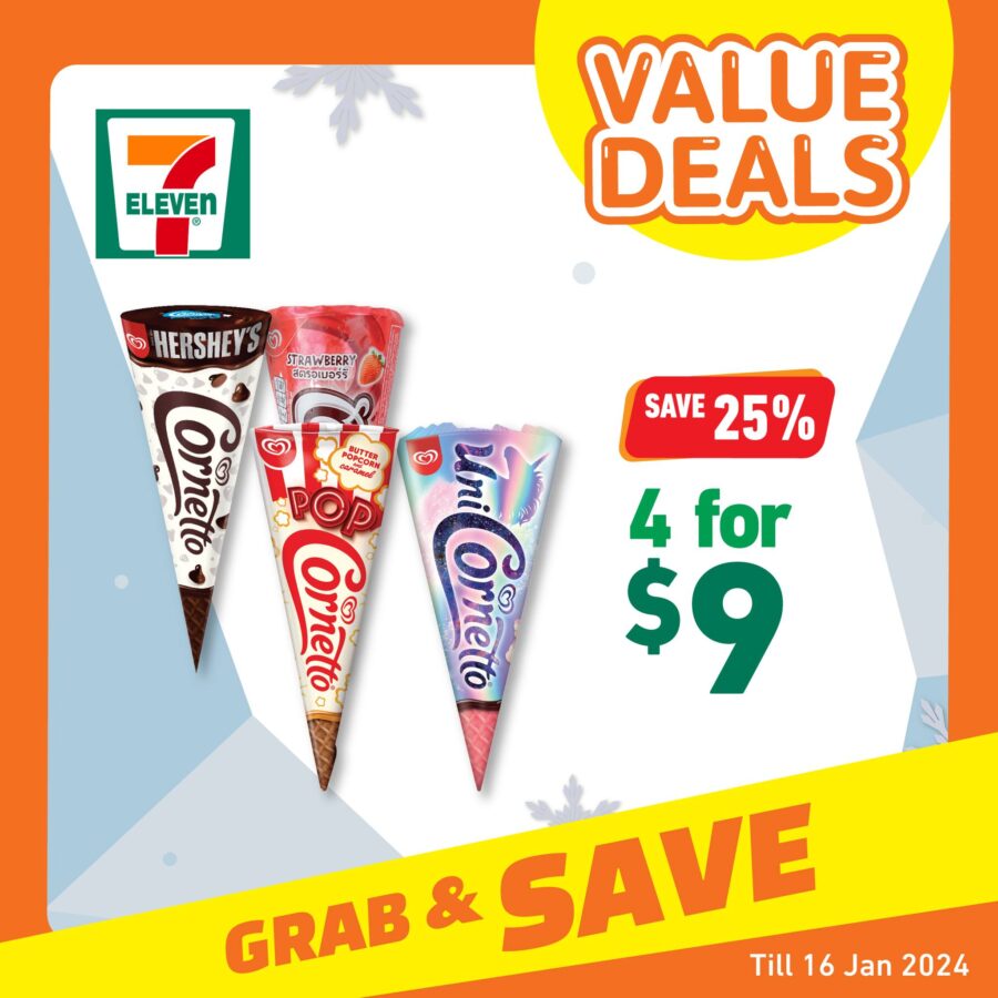 7-Eleven has lots of Ice Cream Deals from S$1.80 including Haagen-Dazs ...