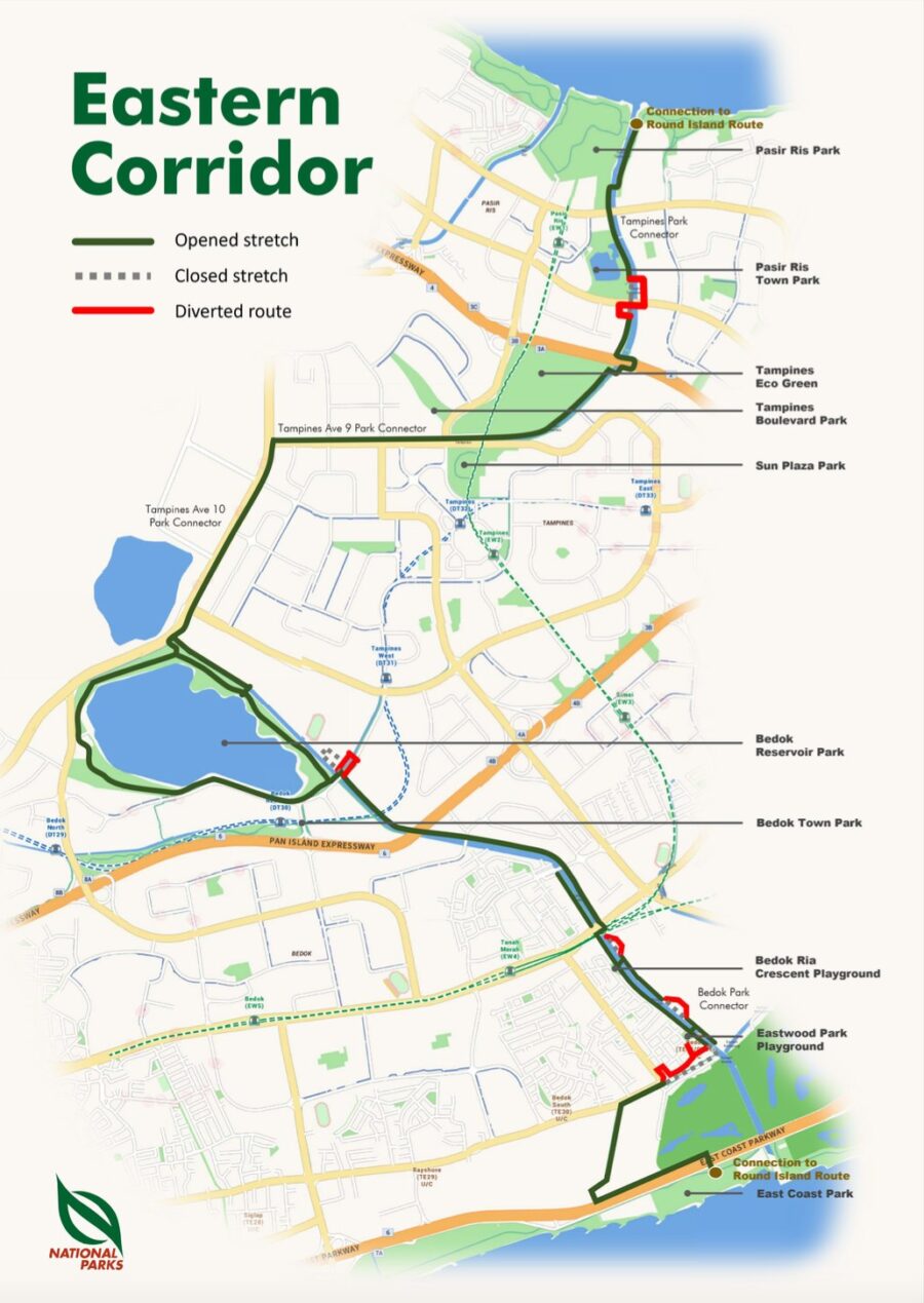 NParks newly-completed 18km Eastern Corridor now connects Pasir Ris ...