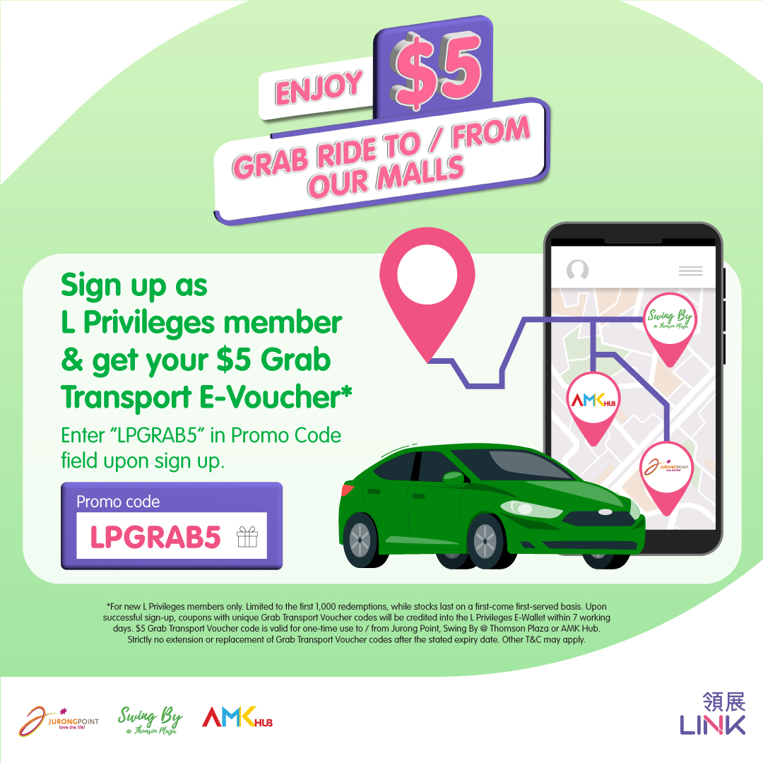 Enter this Promo Code in L Privileges App to get $5 OFF Grab Ride to ...