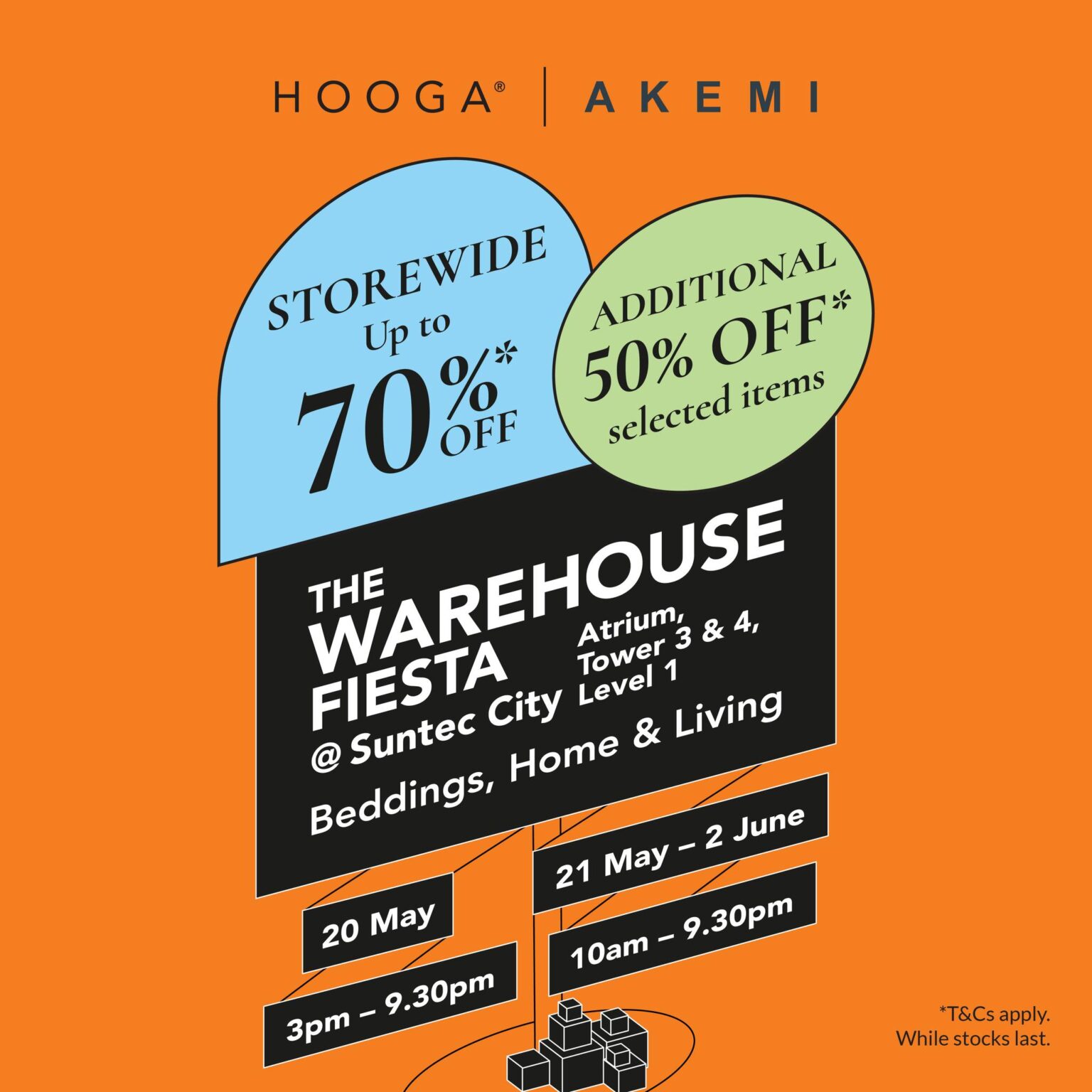 HOOGA Warehouse Sale is back at Suntec City with up to 70% OFF on lots ...