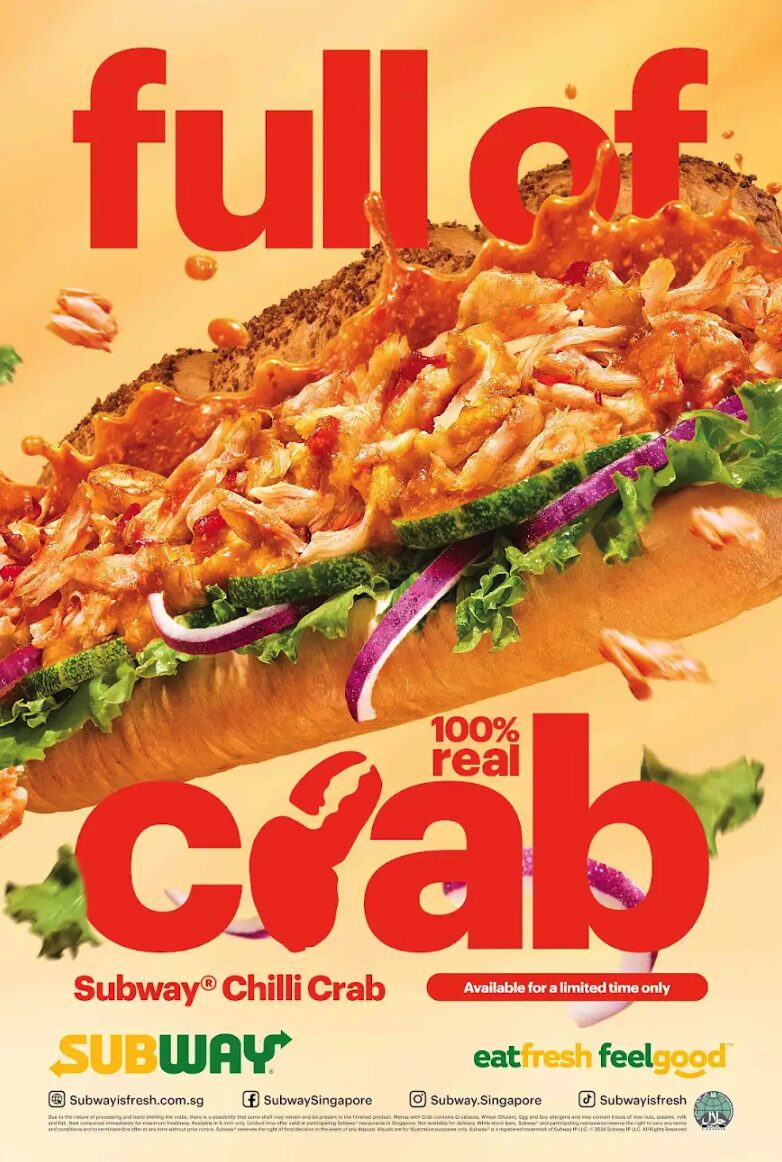 Subway S'pore launching Chilli Crab Sub and Chilli Crab Sauce with ...