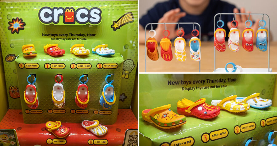 Latest McDonald's Happy Meal Toys are Tiny Crocs Clips, even has one ...