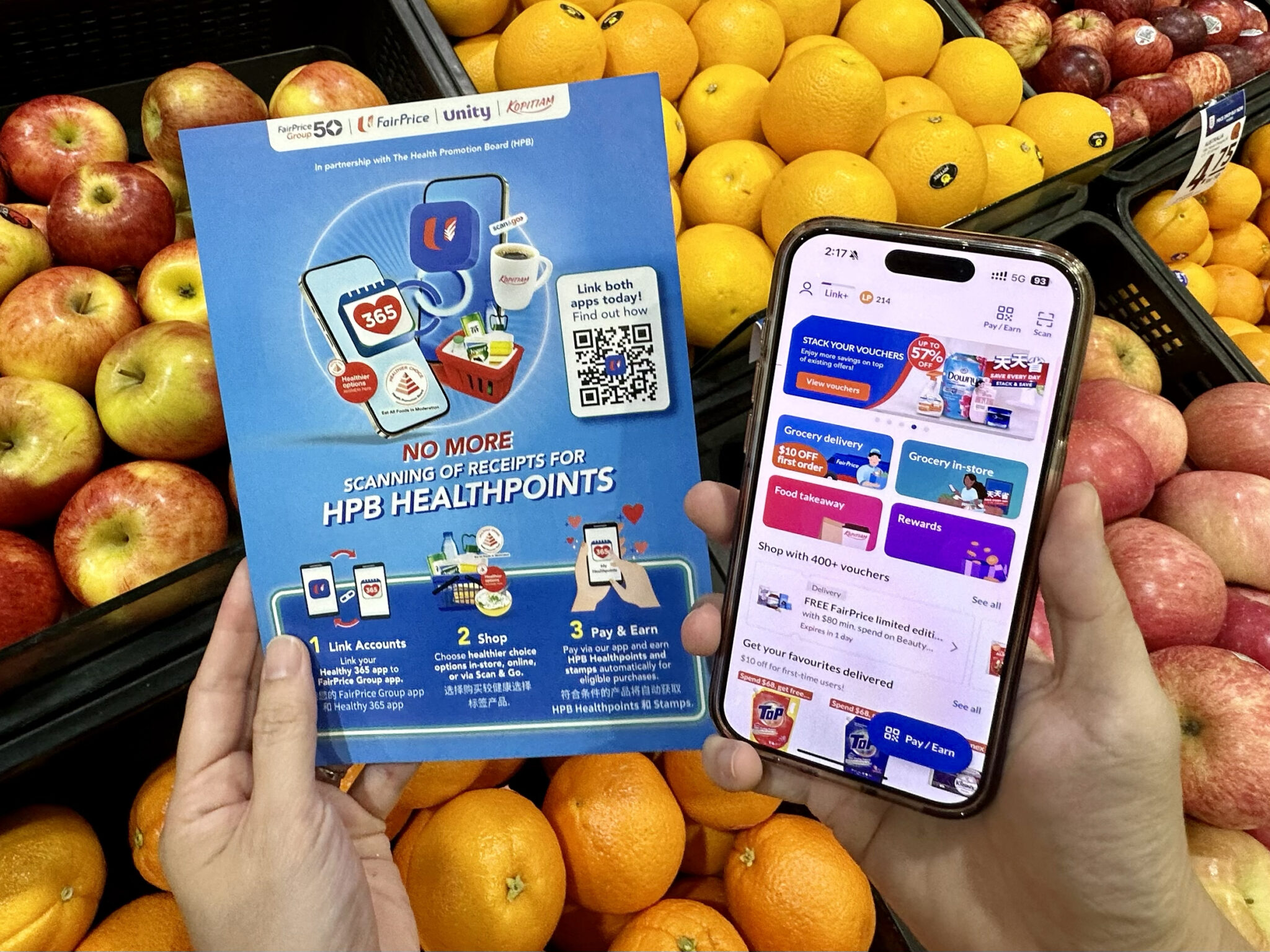You can now link FairPrice App with Healthy 365 App to receive HPB ...