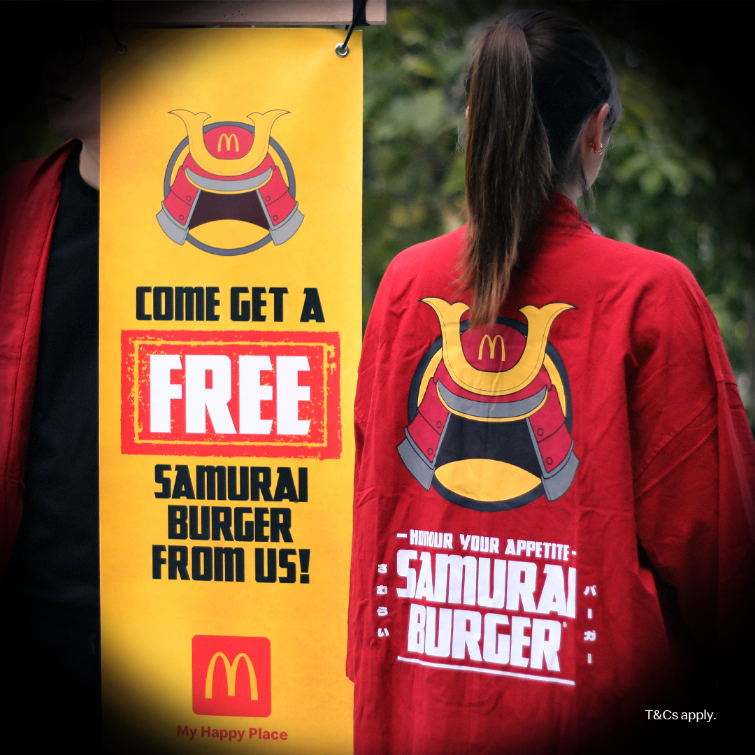 Get your FREE Samurai Burger at McDonald's by spotting these Samurai ...