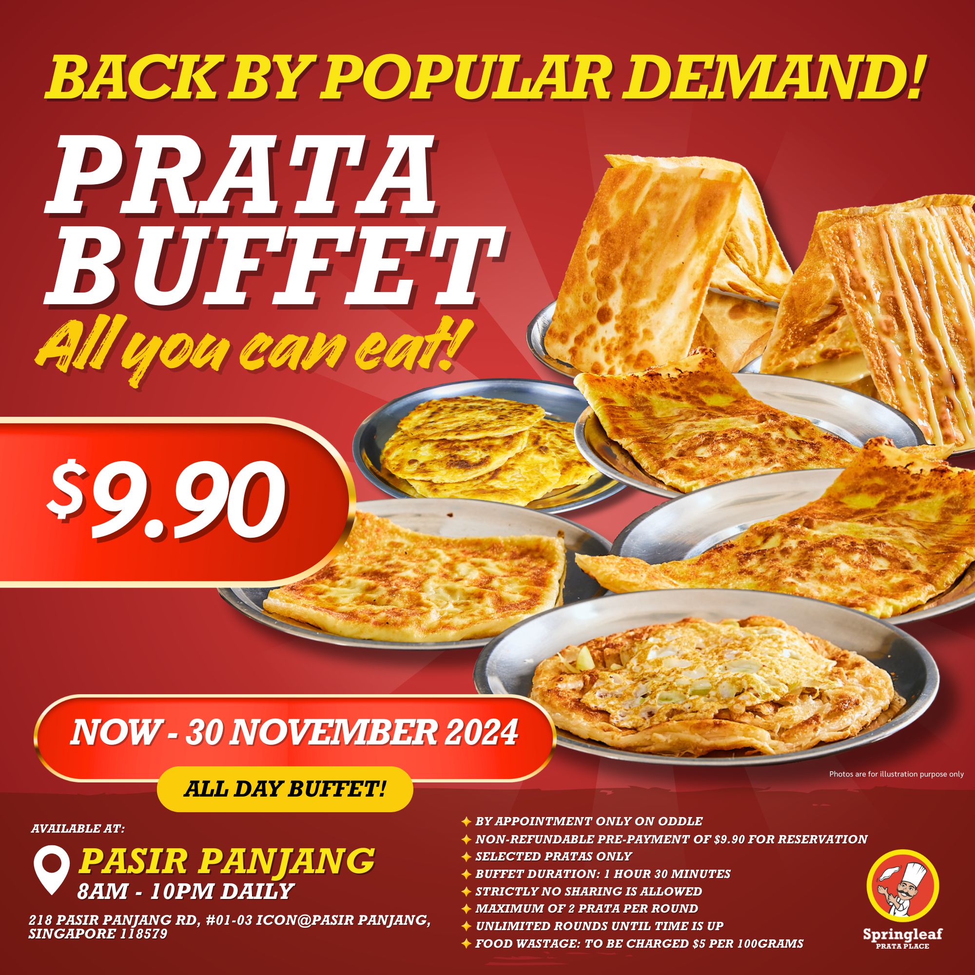 Springleaf Prata Place brings back Unlimited Prata Buffet from $4.90 at ...
