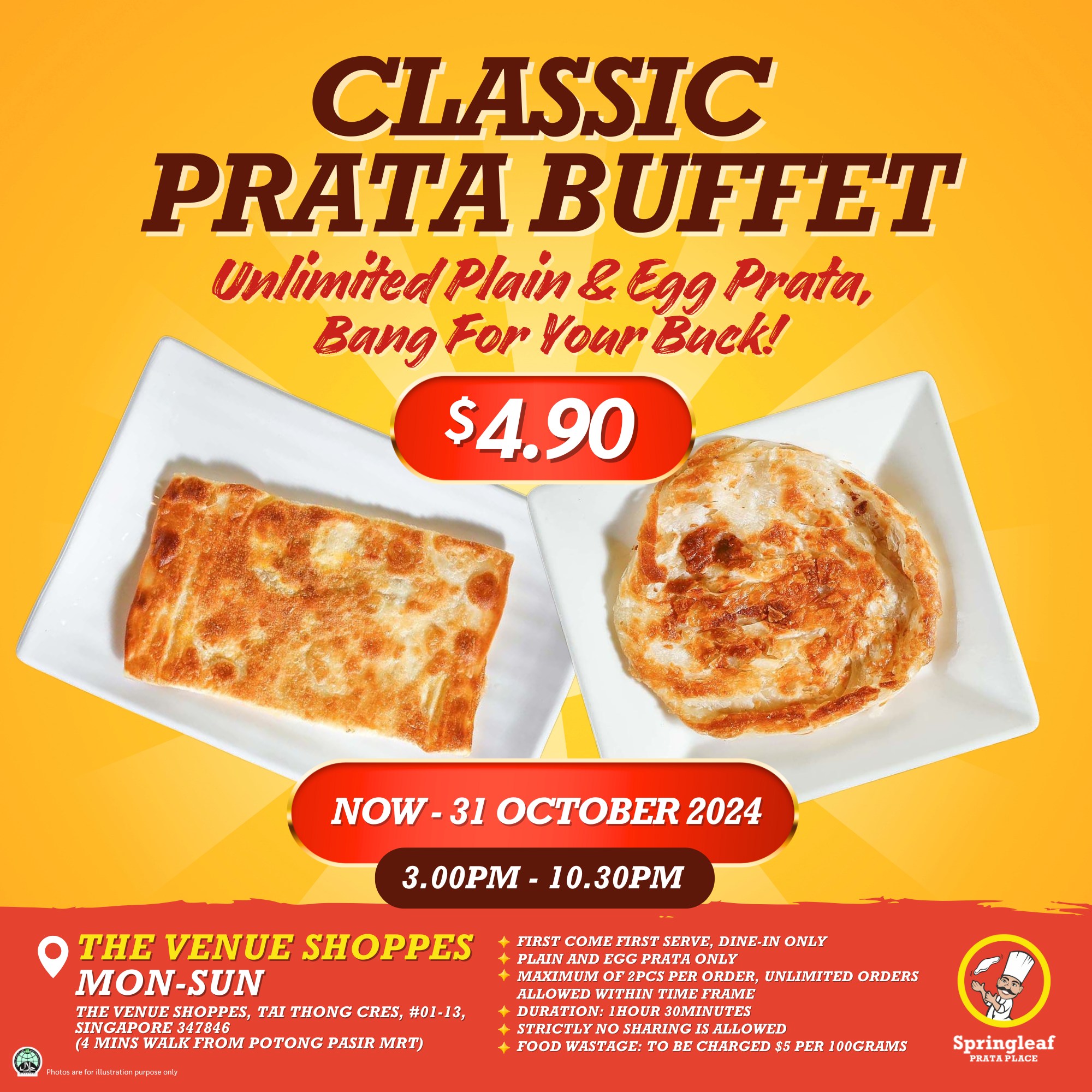 Springleaf Prata Place brings back Unlimited Prata Buffet from $4.90 at ...