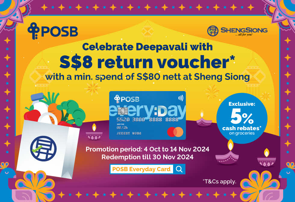 Sheng Siong offers $8 Return Voucher with $80 Spend till Nov 14 at all ...
