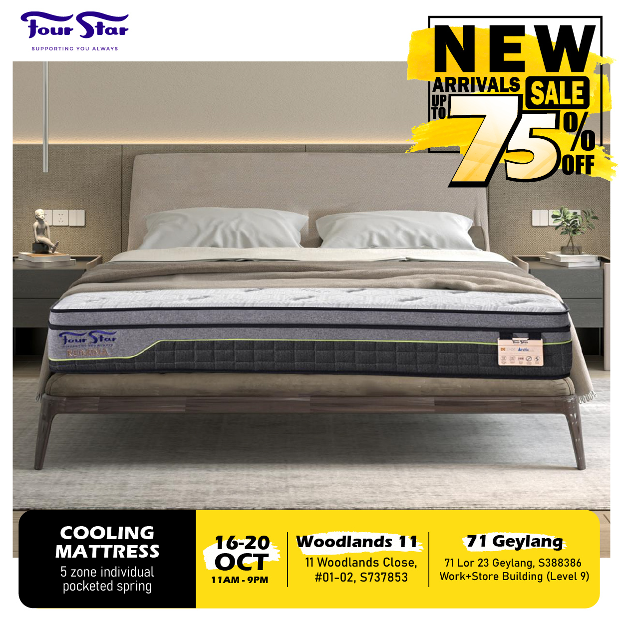 Four Star's New Arrival Sale from Oct 16 - 20 has Mattresses, Sofa Sets ...