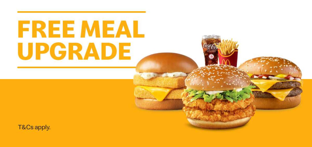 McDonald's to offer FREE Meal Upgrades at all outlets every Tuesday to ...