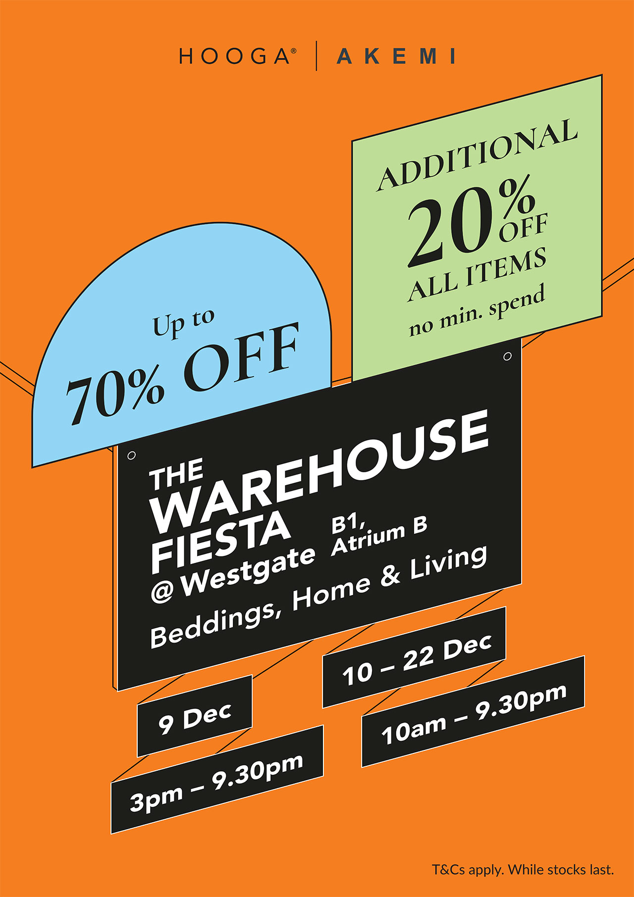 HOOGA Warehouse Sale in Westgate offers up to 70% OFF Beddings, Home ...